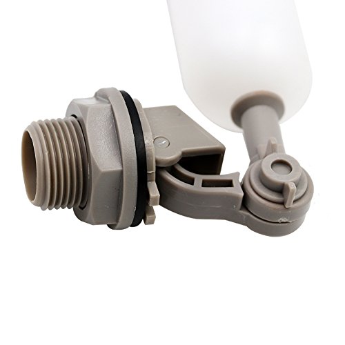 livestocktool.com 2 PCS 3/4" Float Valve for Tank Mount, Fish Aquarium,Cattle Dog Chicken Water Bowl, Horse Waterer Trough with Adjustable Arm (3/4")