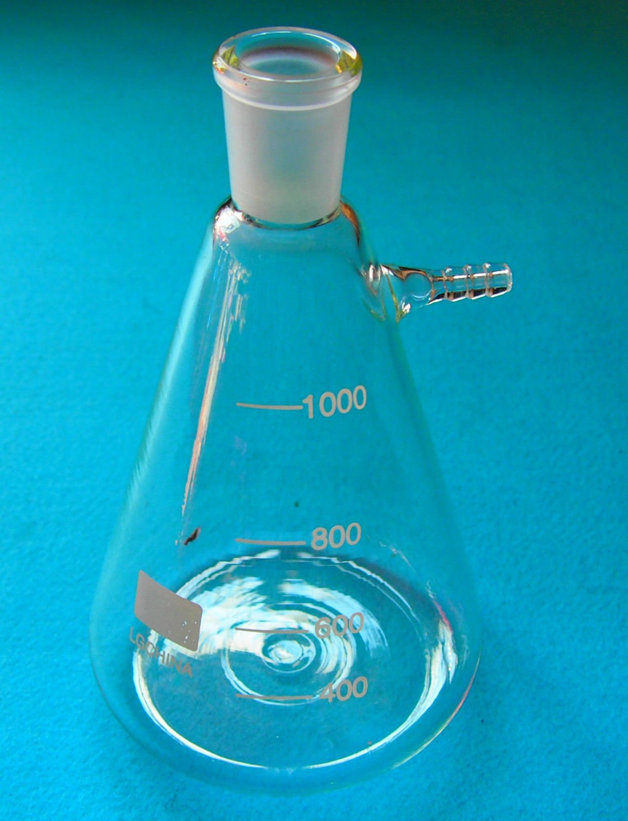 Deschem 1000ml,24/40,Glass Filter Suction Flask,1L Lab Filtration Bottle