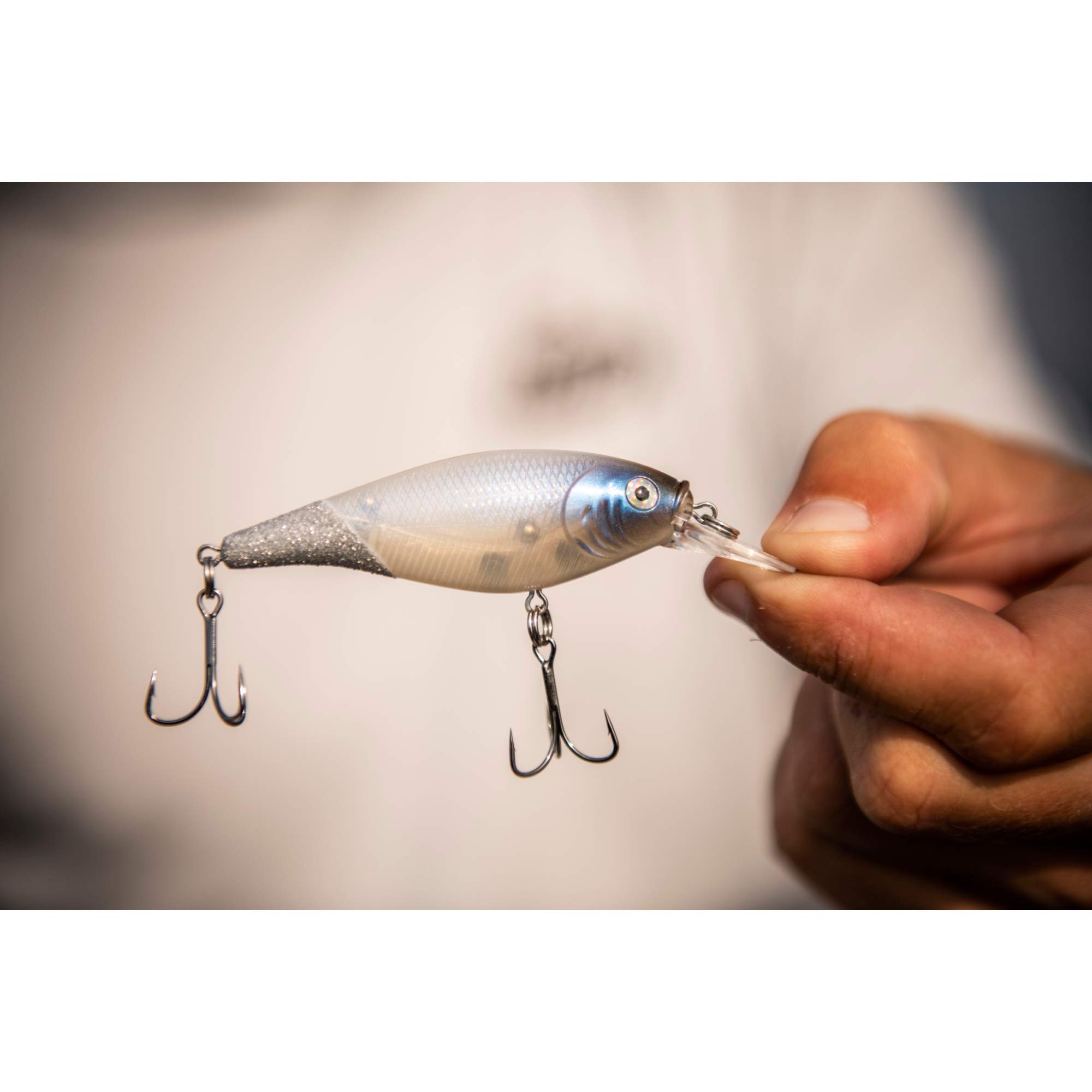 Berkley Flicker Shad Shallow Fishing Lure, Firetail Hot Perch, 2/7 oz, 2 3/4in | 7cm Crankbaits, Size, Profile and Dive Depth Imitates Real Shad, Equipped with Fusion19 Hook