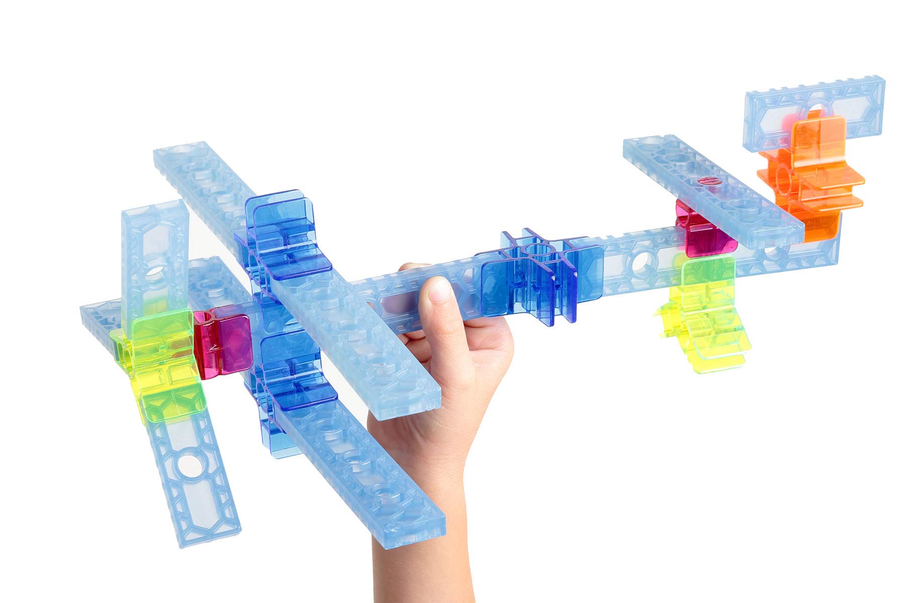 Brackitz Mini STEAM Education Center | STEM Construction Building Block Toy | Sensory Learning Toys for Children PreK-6 | 204 Pc Set
