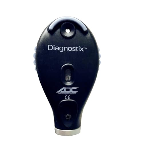 ADC Portable Diagnostic Set Plug-in Rechargeable, with PMV Otoscope and Coax Ophthalmoscope, LED Lamps, 3.5V, Hard Case, Diagnostix 5480L