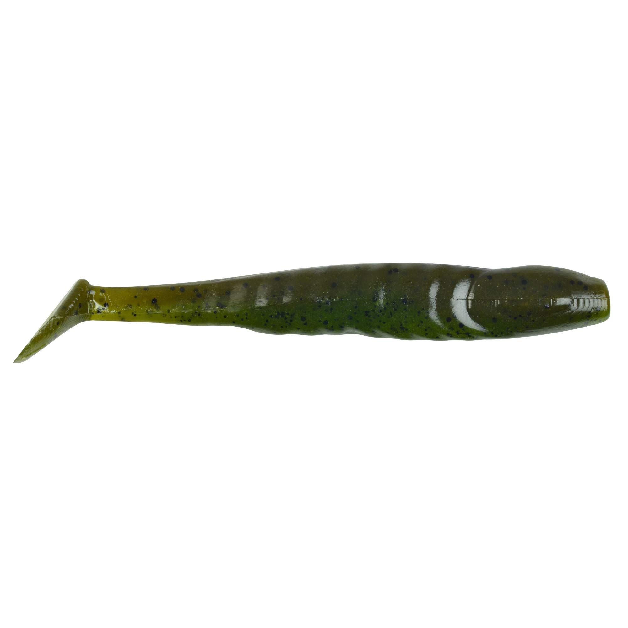 Berkley PowerBait Grass Pig Fishing Soft Bait, Green Pumpkin/Watermelon, 3 1/2"