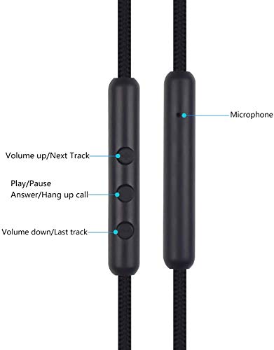 Alitutumao OFC Replacement Audio Cable Extension Cord with Inline Mic Volume Control Compatible with Sennheiser HD598 HD558 HD518 HD598 HD599 HD569 HD579 ATH-M50x Headphones Accessories Cable