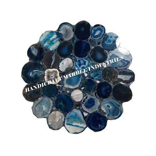 Agate Coffee Table Top, Natural Agate Table, Blue Lace Agate Stone Table 36 Inch, Flower Agate Meaning, Flower Agate Healing Properties, How To Pronounce Agate