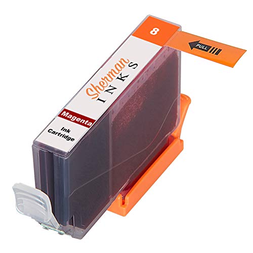 Sherman Replacement Ink Cartridge 8 Pack CLI8 for Printer: Canon PIXMA Pro 6000 PIXMA Pro 6500 PIXMA Pro9000 PIXMA Pro9000 Mark II