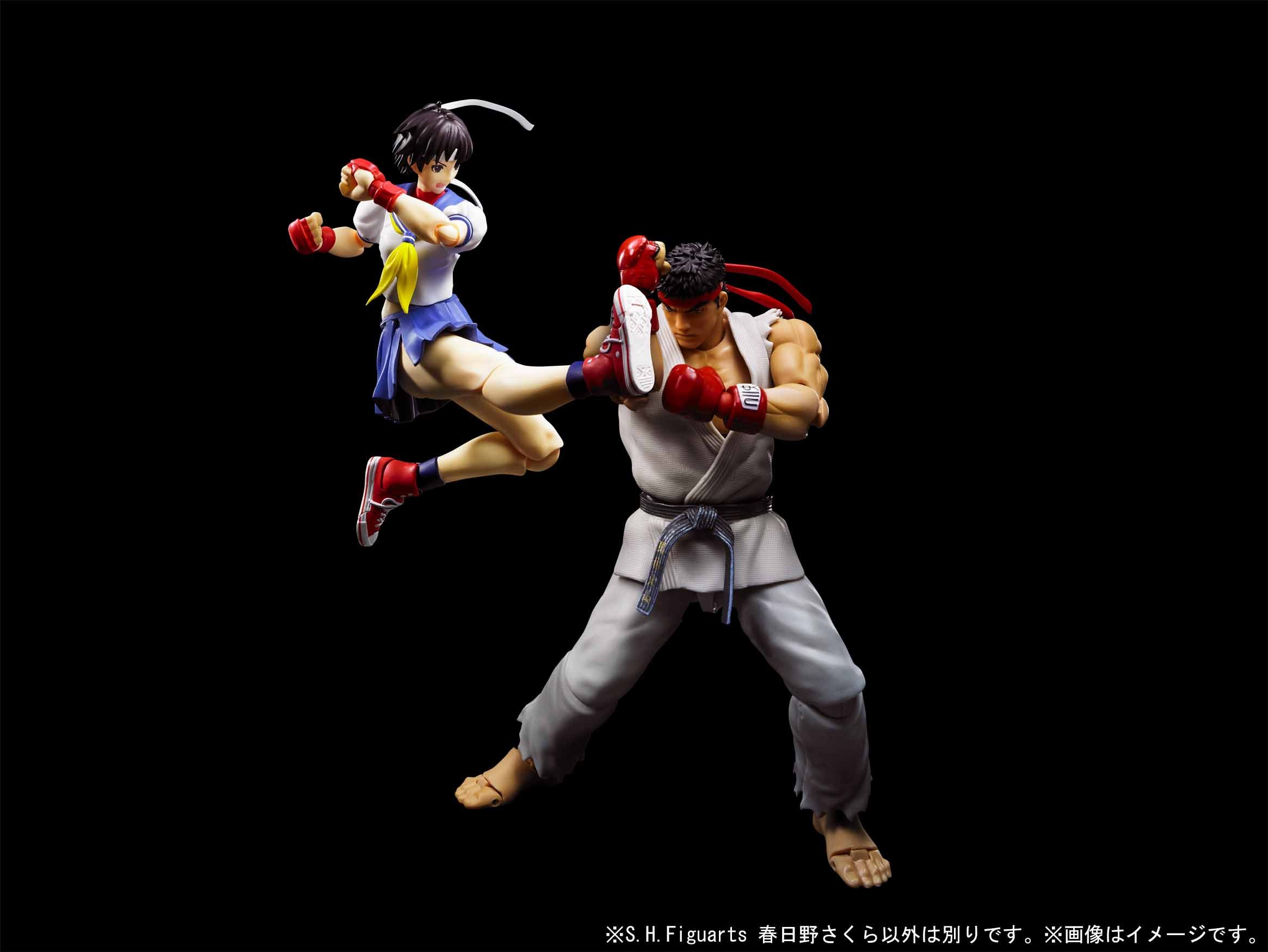 Bandai Tamashii Nations S.H.Figuarts Sakura Kasugano "Street Fighter" Action Figure, Multi-colored, 8" (BAN23895)