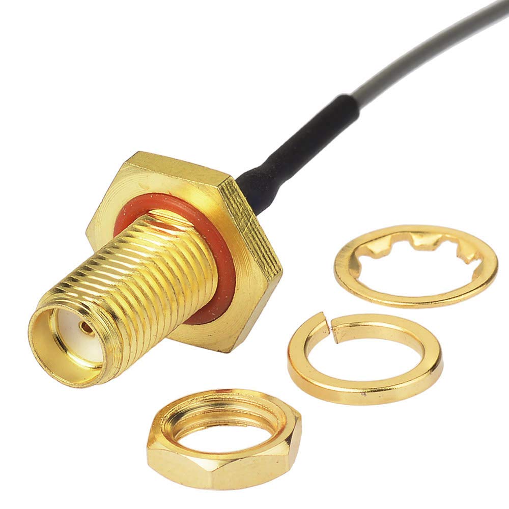 Superbat 3" U.fl/IPEX Cable Mini PCI to SMA Female Low Loss Coaxial Cable for Wireless Routers Mini PCIe Cards Network Extension Bulkhead Pigtail PCI WiFi WAN Repeater Low Loss Coaxial Cable 2-Pack