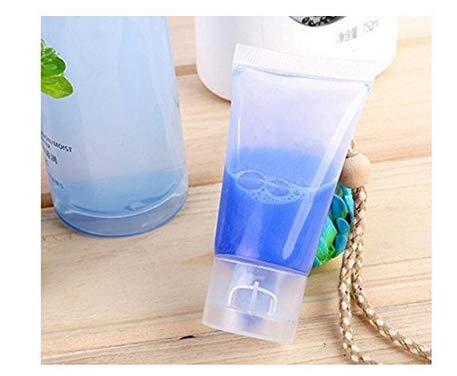 LASSUM 10 PCS Refillable Empty Plastic Squeeze Soft Tubes Bottle,Flip Cap Bottle Cosmetic Cream Lotion Shampoo Travel Containers (30ML)