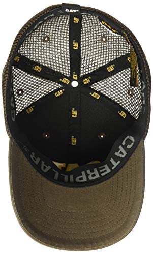 Caterpillar mens Acitve Mesh Stretch Baseball Cap, Woodland Camo, Large-X-Large US