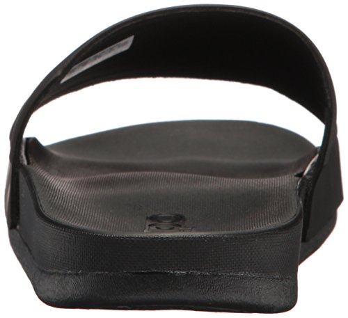 adidas Women's Adilette Comfort Slides Sandal, Black/Black/Black, 5