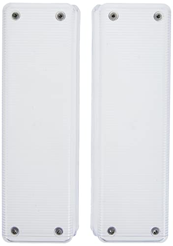 iDesign Utensil Holder and Silverware Organizer for Kitchen Utensils and Countertop Storage, The Linus Collection – Set of 2, 4" x 12" x 3", Clear