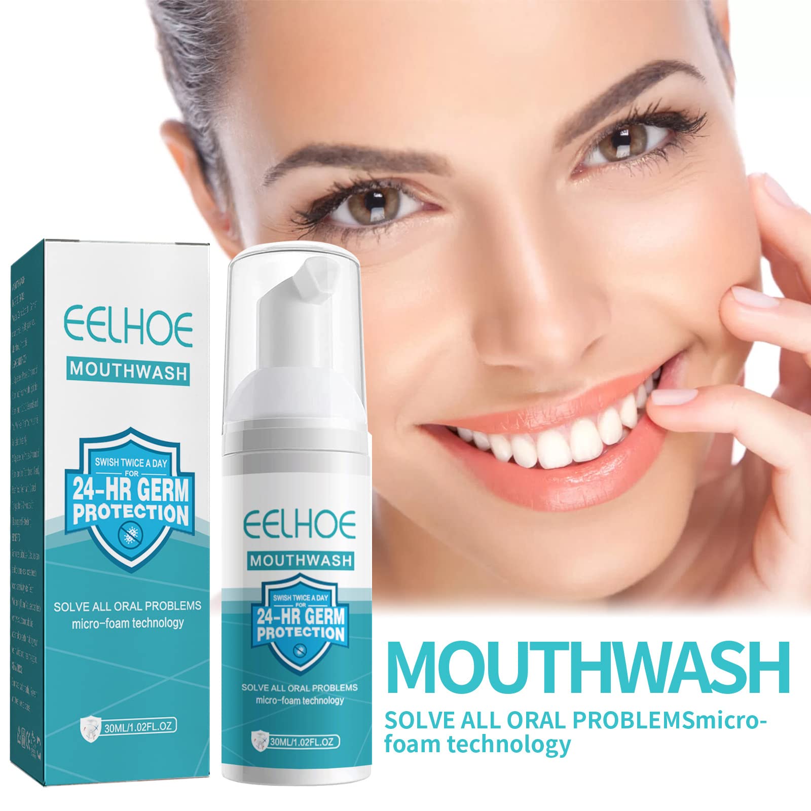 3Pcs Teeth Mouthwash Toothpaste Foam,Stain Removal Teeth Whitening,Oral Care,Fresh Breath Deep Cleaning.