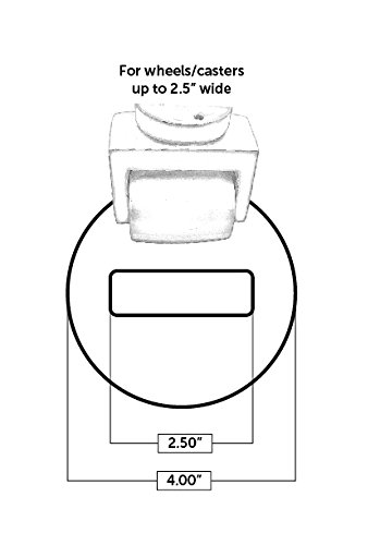 4" Clear Piano Caster Cups MADE IN USA for Grand Piano and Baby Grand Piano by Musicmaide 3 Pack tranparent virtually invisible