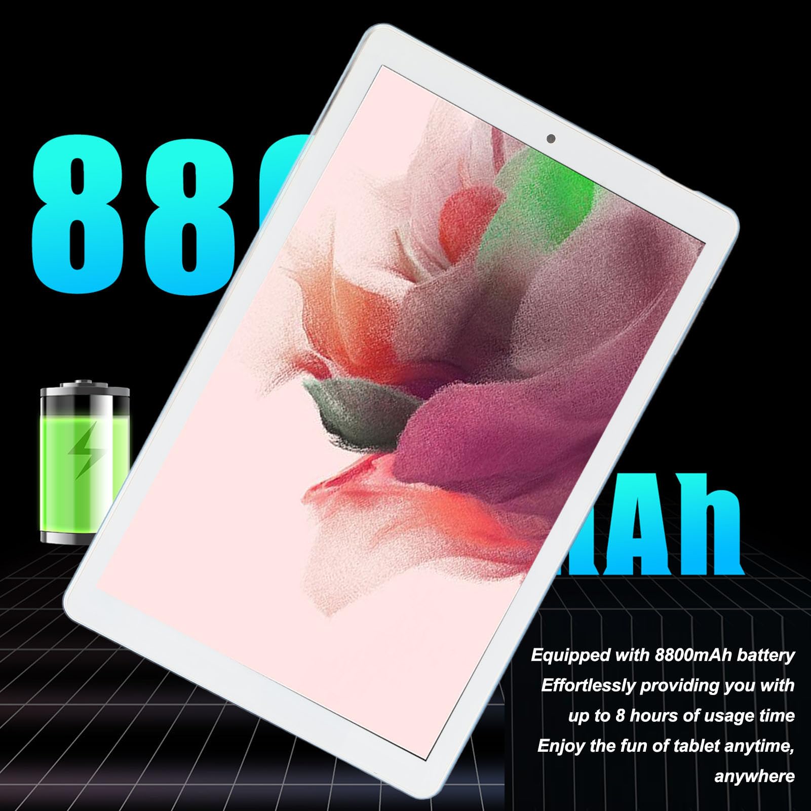 Acogedor 10.1 Inch 2 in 1 Tablet,11.0, 5G WiFi, 4GB RAM 64GB ROM, 1920X1200 HD Touch Display, Dual Speakers, 8800mAh Battery (US Plug)