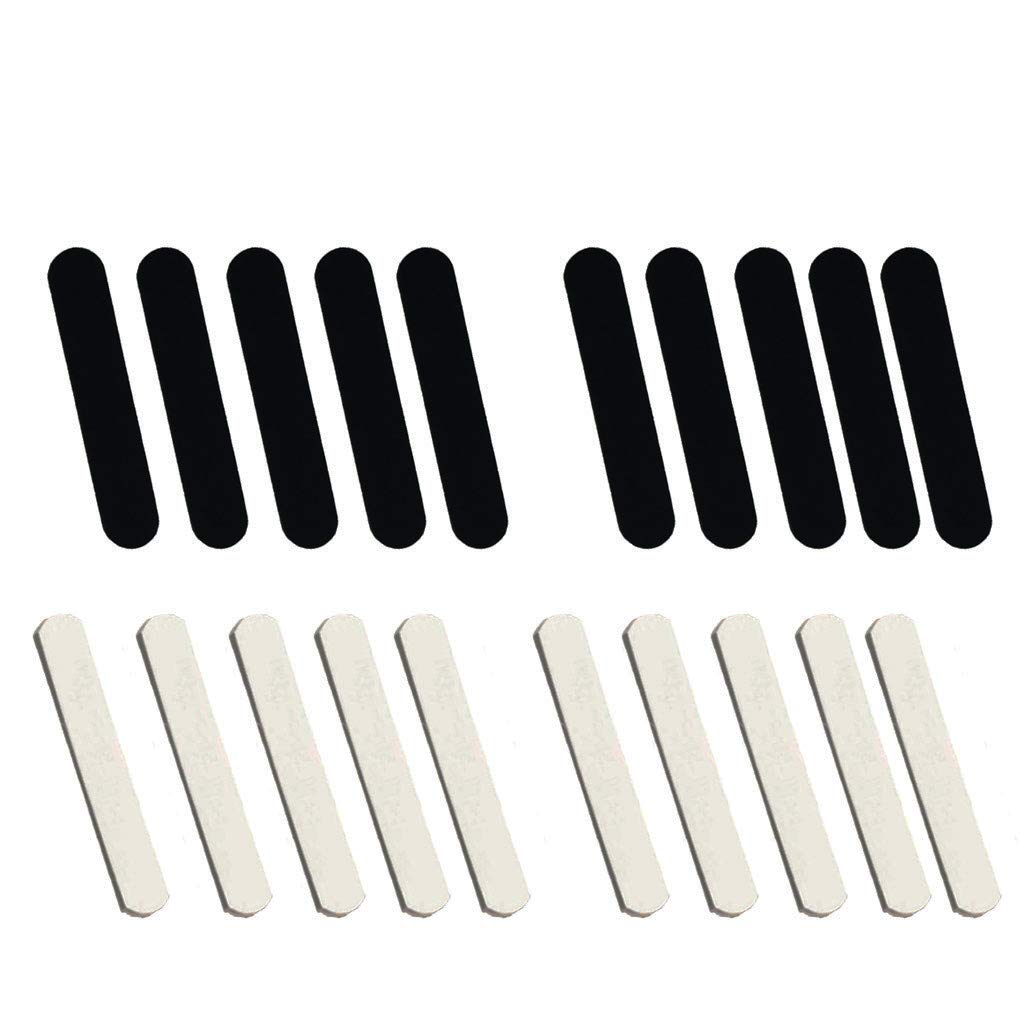 HYHP 20 Pieces Self-Adhesive Hat Size Reducer Hat Bands, Hat Sizing Tape Hat Size Reducing Tape for Women and Men (Black and White)