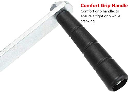 VOWAGH 600lbs 26FT 2" Hand Winch Hand Crank Strap Gear Winch Fit for ATV Boat Trailer Heavy Duty