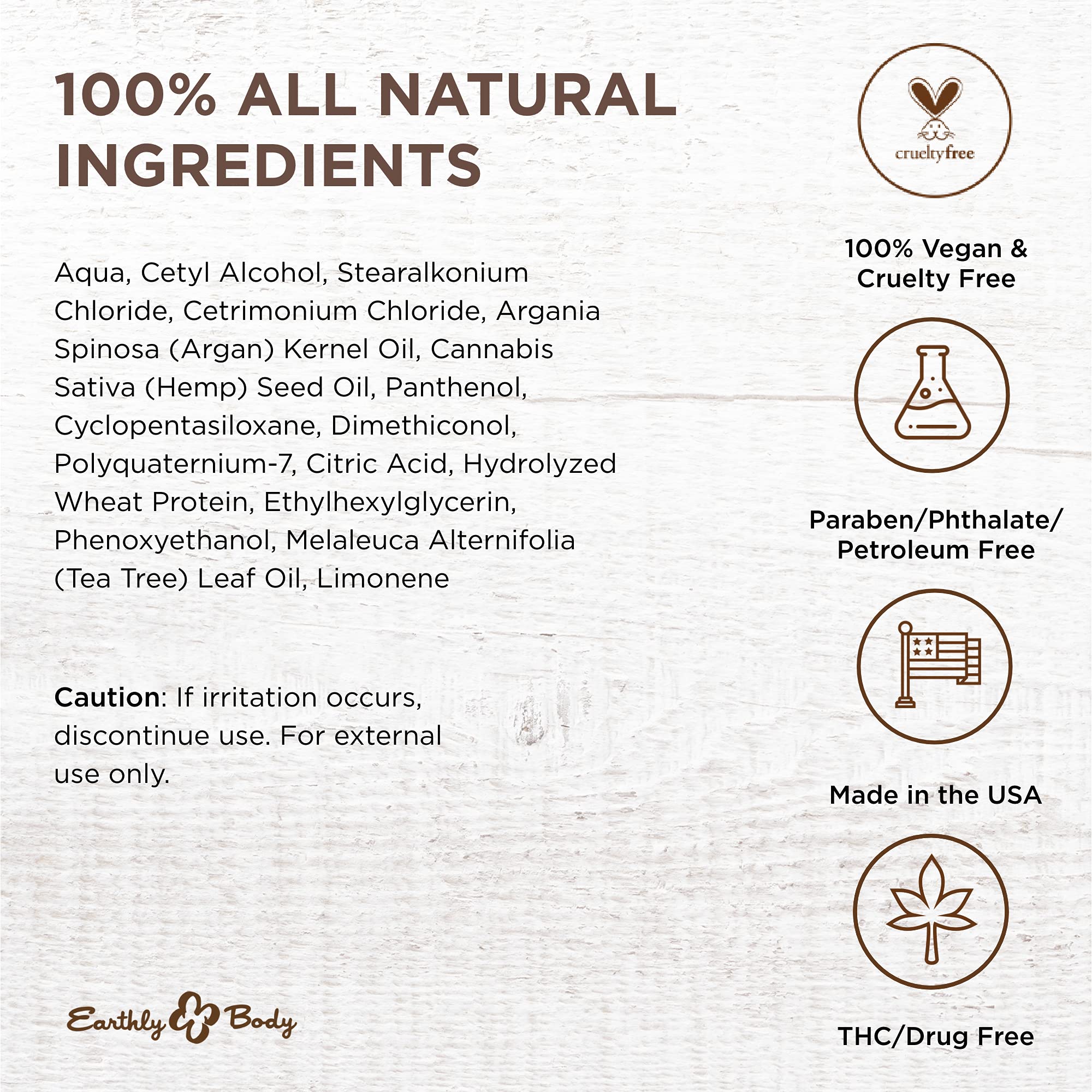 Earthly Body Miracle Oil Shave Cream, 16 oz - Helps Reduce Nicks, Small Cuts & Skin Irritation - With Tea Tree, Hemp Seed & Argan Oils - 100% Vegan, Cruelty Free