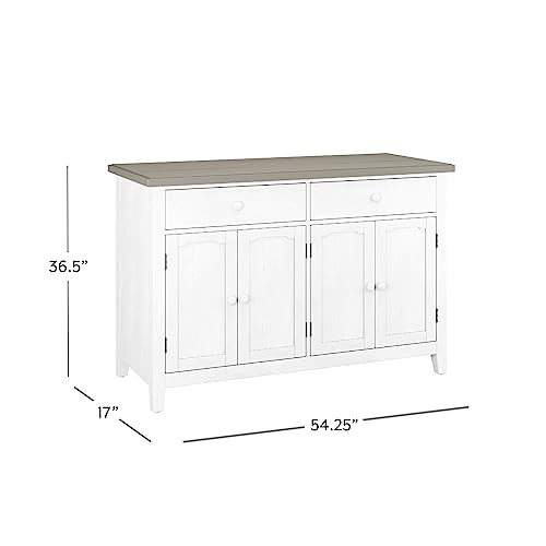 Hillsdale Furniture Hillsdale Clarion Server Distressed Gray/Sea White
