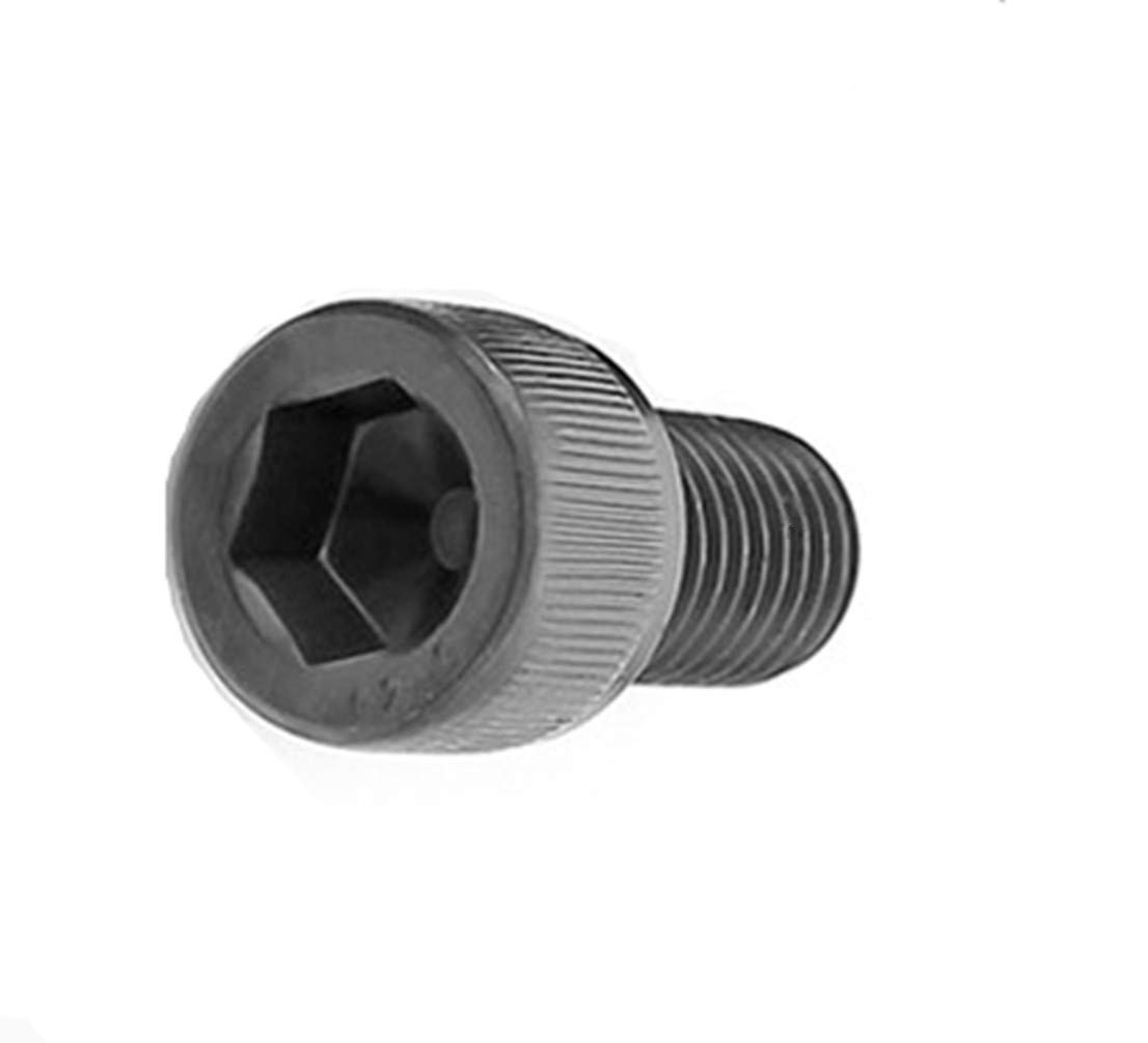 M2.5 x 10mm Black Hex Socket Head Cap Screws 12.9 Grade Alloy Steel Full Thread Bolts 100pcs
