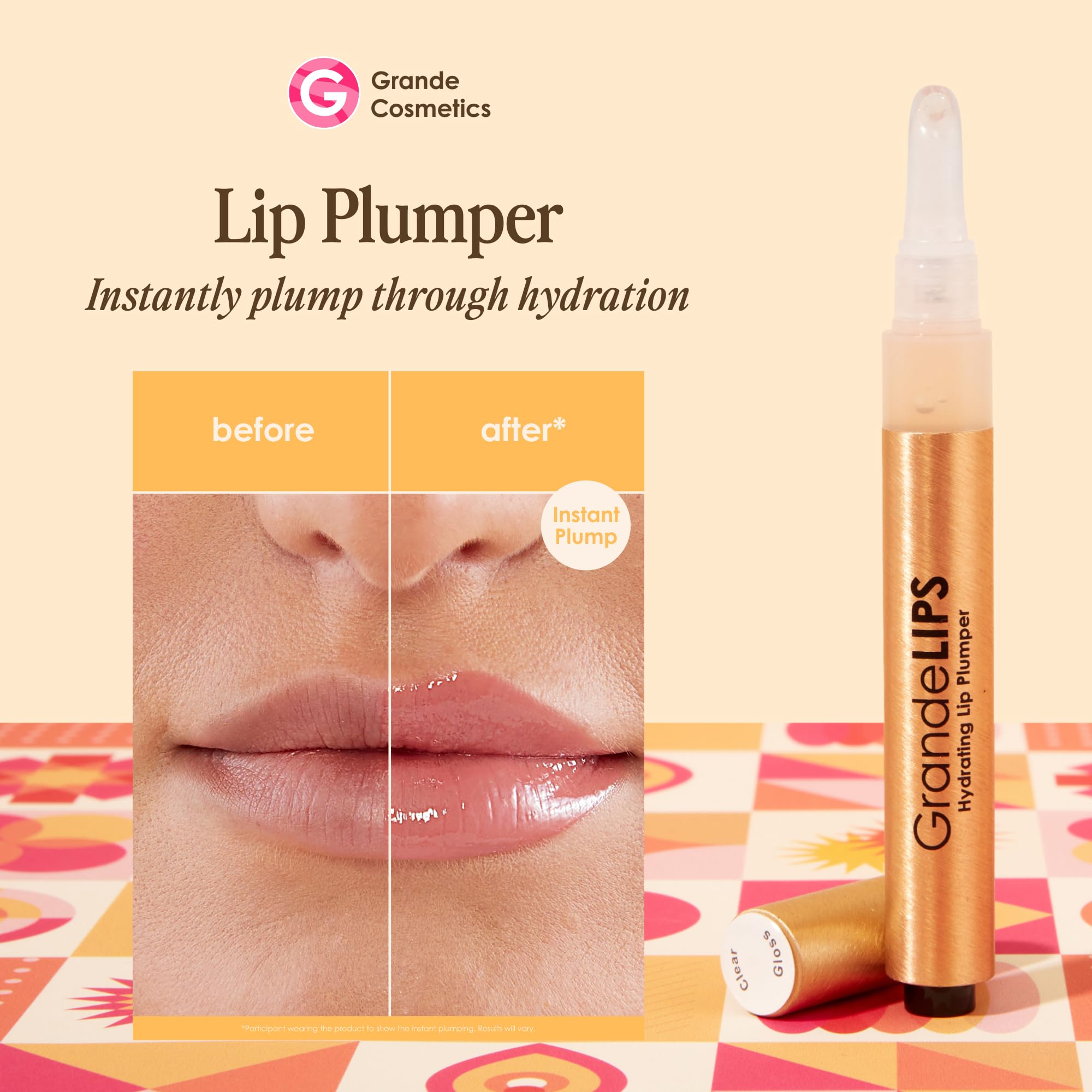 Grande Cosmetics GrandeLIP Plumper Hydrating Lip Plumper Gloss Finish Sunbaked Sedona