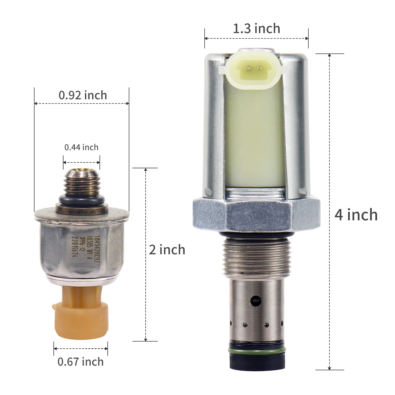 6.0 Powerstroke IPR Valve Fuel Injector Pressure Regulator & ICP Control Sensor Compatible with 2003-2010 Ford Super Duty F250 F350 F450 F550 E350 E450 Excursion 6.0L Diesel, Replace# 5C3Z9C968CA