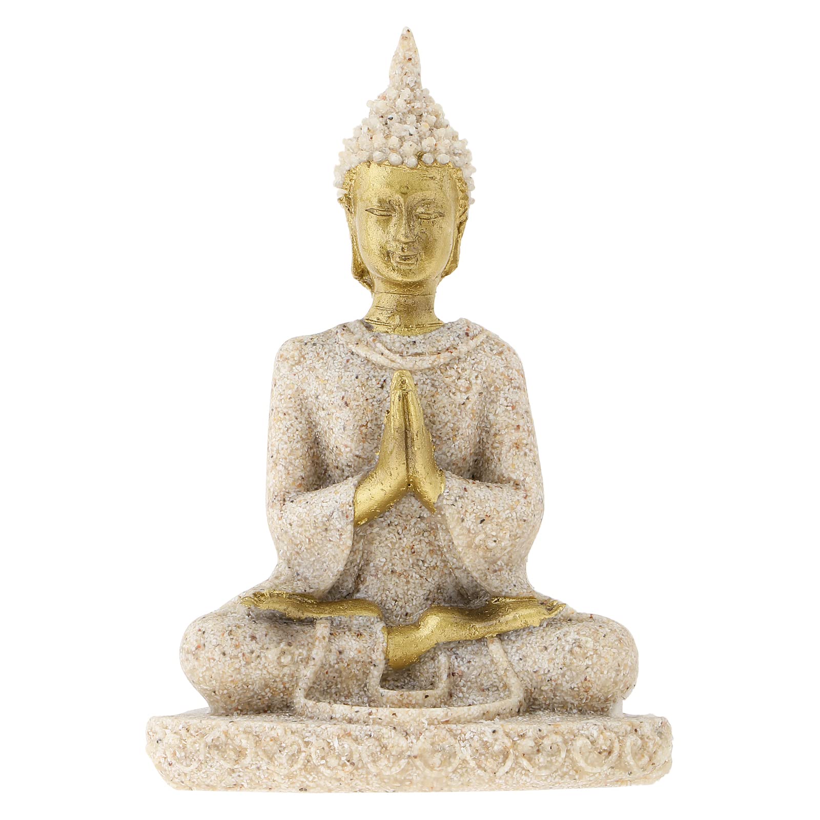 Baoblaze Buddism Buddha Ornaments Maitreya Fengshui Statue Sculpture Handmade Figurine for Home Desktop Office Decor