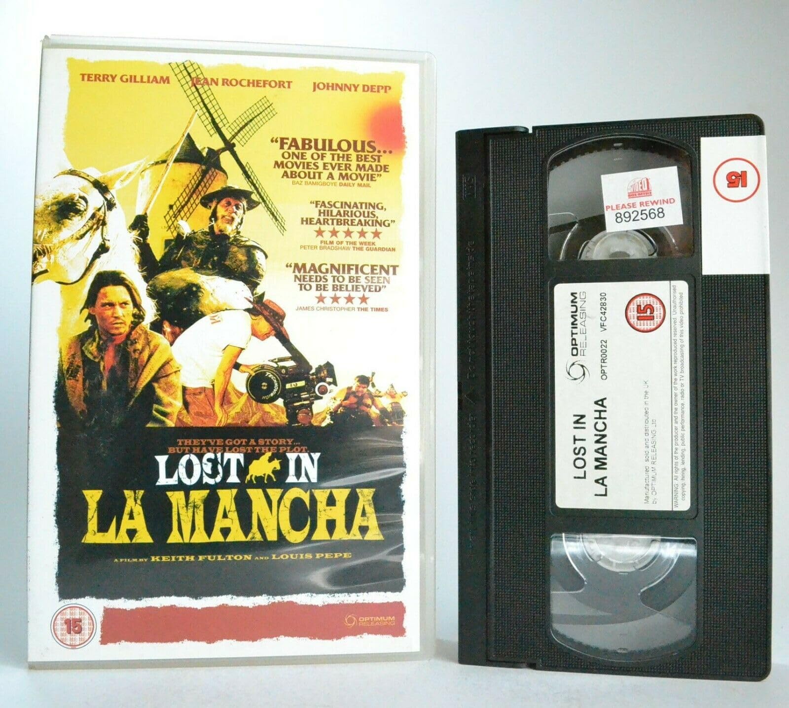 Lost In La Mancha: Narrated By Jeff Bridges - Documentary - Johnny Depp - VHS