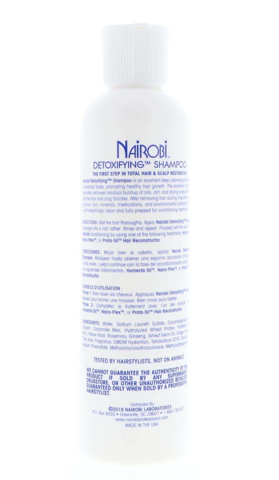 Detoxifying Shampoo By Nairobi for Unisex, 8 Ounce