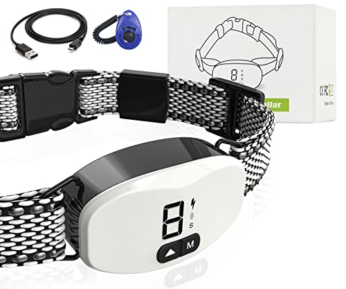 BackyardPet Dog Bark Collar, Rechargable Anti Barking Collar for Dogs with 7 Adjustable Sensitivity Levels and 8 Adjustable Shock and Vibration Levels - Bark Collar for Small, Medium and Large Dogs