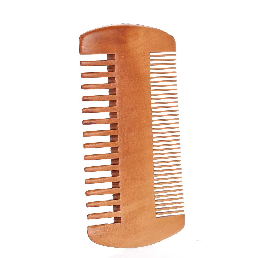 Men's Beard and Mustache Care Kit - Oval Brush, Comb, Grooming Tools for Softening, Conditioning, and Cleaning