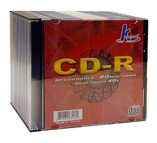 KHypermedia 80 Minute/700 MB 48x CD-R Discs (20-Pack with Jewel Cases)