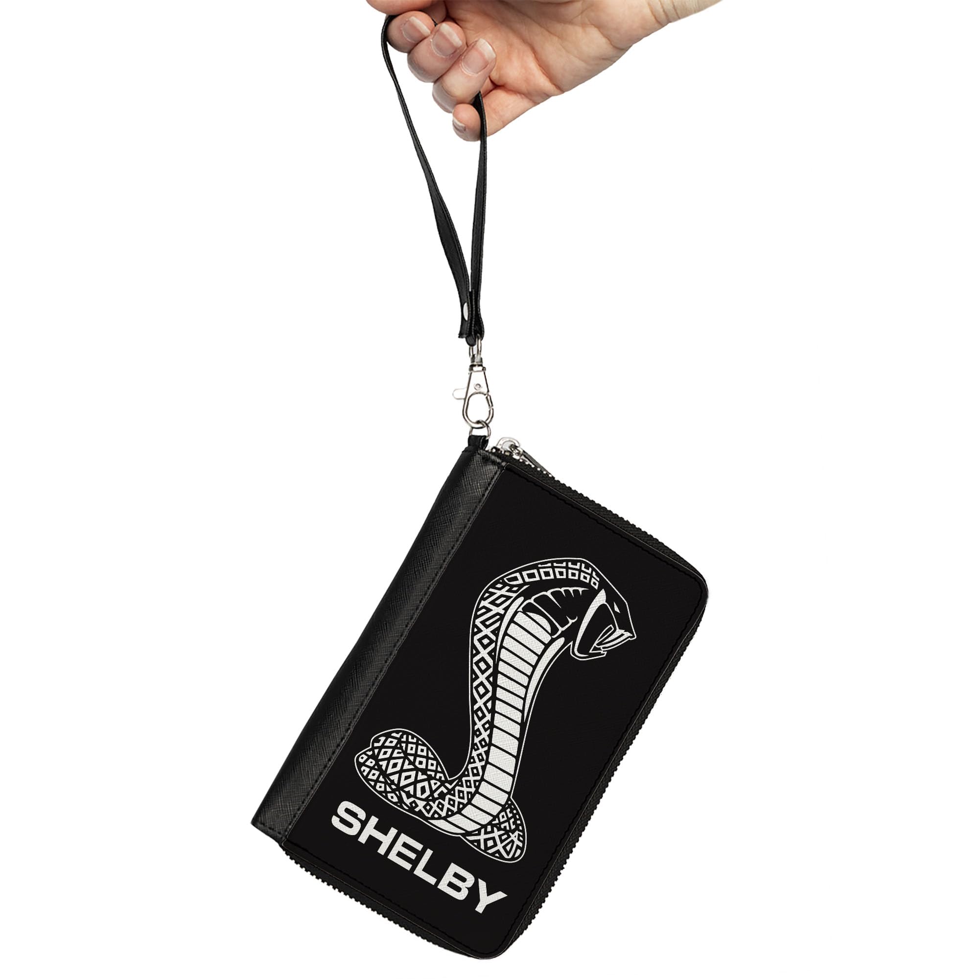 Buckle-Down Women's PU Zip Around Wallet Rectangle-Shelby, 7.5"x4.5"