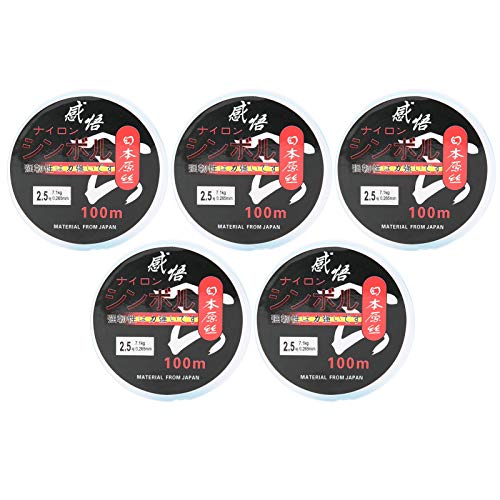 5Pcs/Set Fish Wire, Fishing Main Line, Bite Resistant 100M Length for Camping Hiking