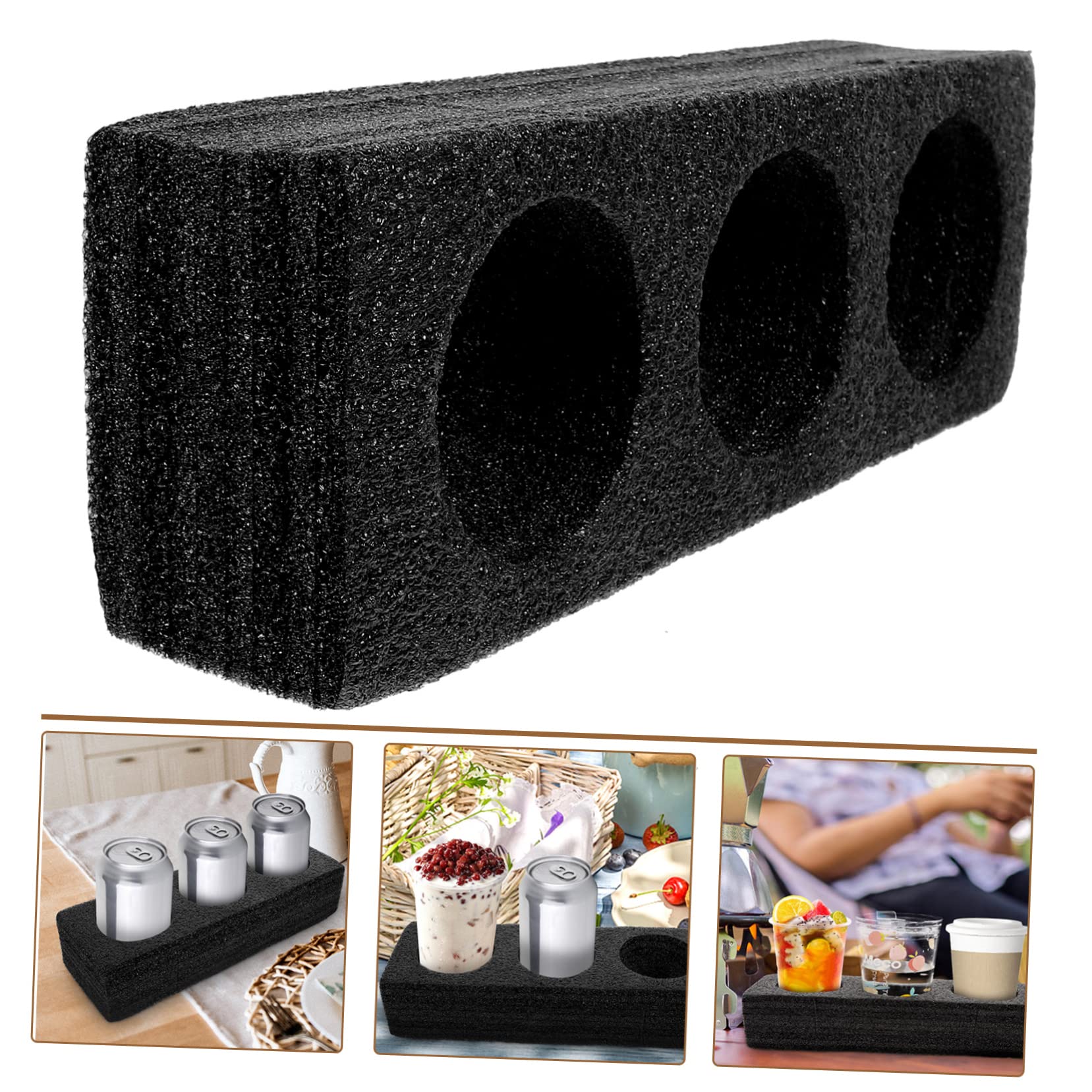 4pcs Milk Tea Cup Holder Beverage Cup Holder Drink Holder Take Out Drink Holder Take Out Fixing Trays Drink Carrier Holder Pearl Wool Coffee Tray Epe Foam Stand re-usable
