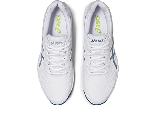 ASICS Men's Gel-Game 9 Tennis Shoes, 10, White/Steel Blue