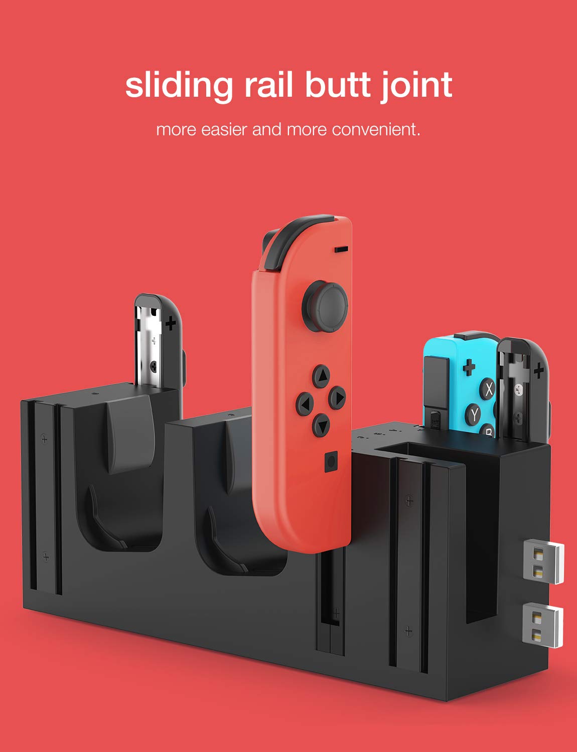 Bestand Switch Charging Dock Station 4 in 1 for Nintendo Switch Joy-Con Controllers & Nintendo Switch Pro Controller