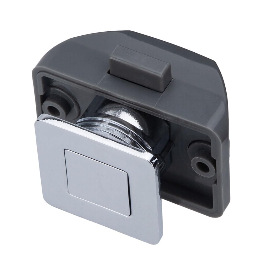 5Pcs Push Button Catch Lock Cupboard Door Camper Caravan Latch Knob Boat Button Locks Cabinet Locks Drawer Lock Cabinet Door Fittings