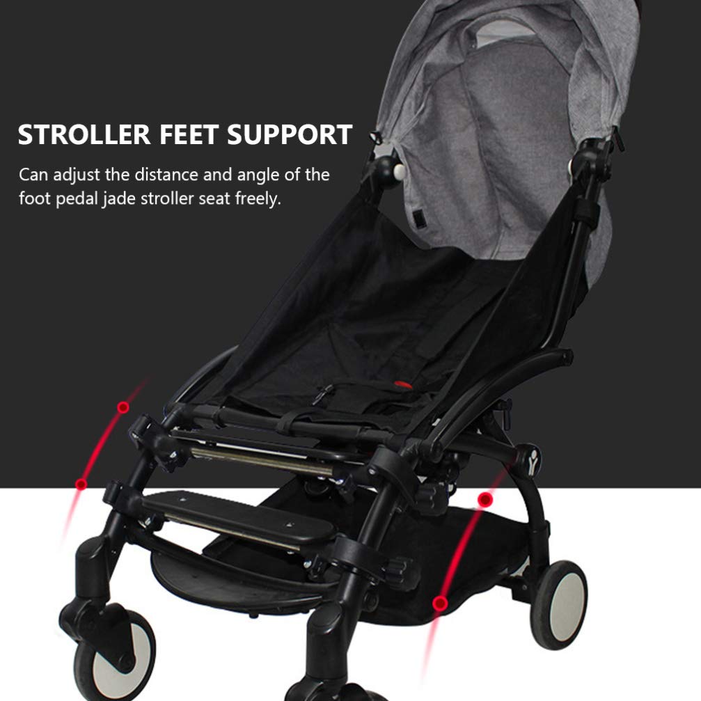 Toddmomy Stroller Footrest Plastic Adjustable Stroller Extension Footboard Pram Foot Rest Foot Support Stroller Accessories for Pushchair