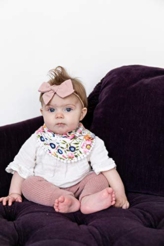 Copper Pearl Baby Bandana Drool Bibs for Drooling and Teething 2-Pack Fashion Bibs Gift Set For Girls “Isabella