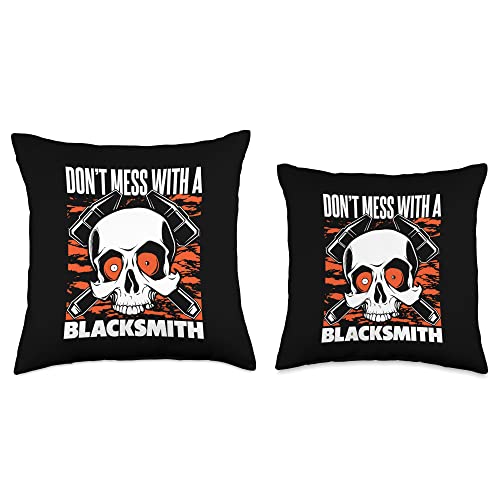 Forging Equipment Starter Kit Gifts For Beginners Don't Mess Hobby Legend Forging Blacksmith Throw Pillow, 16x16, Multicolor