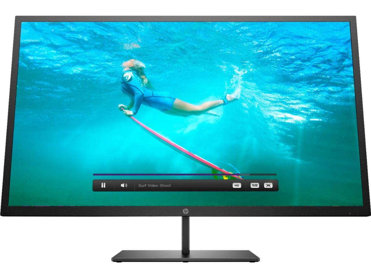 HP - Pavilion 32" LED QHD Monitor - Black with Black Stand