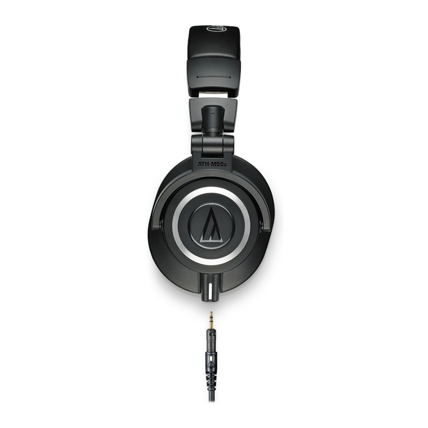Audio-Technica ATH-M50X Studio Headphones Bundle with Knox Gear Wooden Stand and Protective Case (3 Items)
