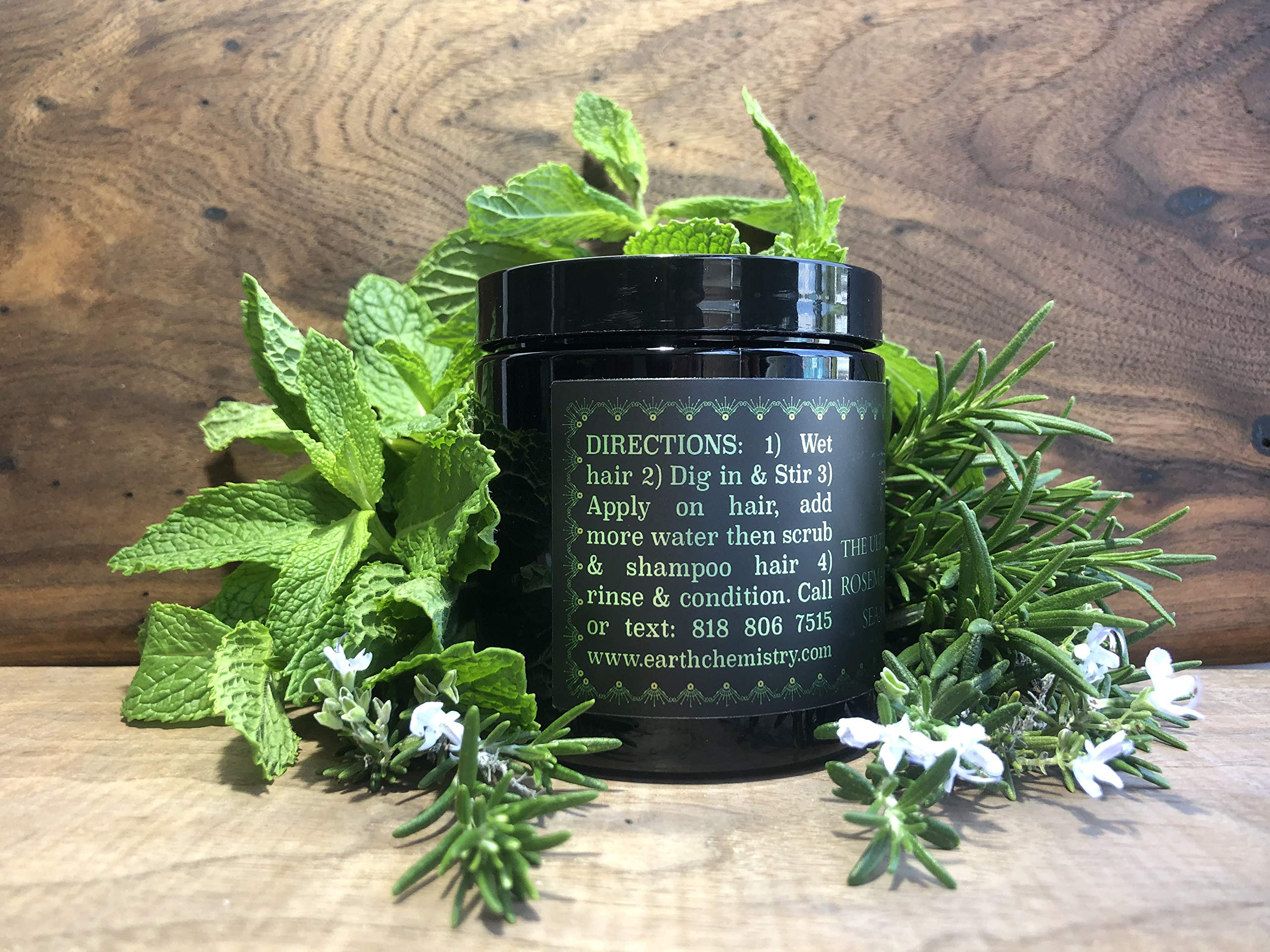 Earth Chemistry Rosemary & Peppermint Volumizing Sea Salt Shampoo, DHT Blocking Shampoo, Volumize Oily or Thin Hair, Stimulate Hair Growth