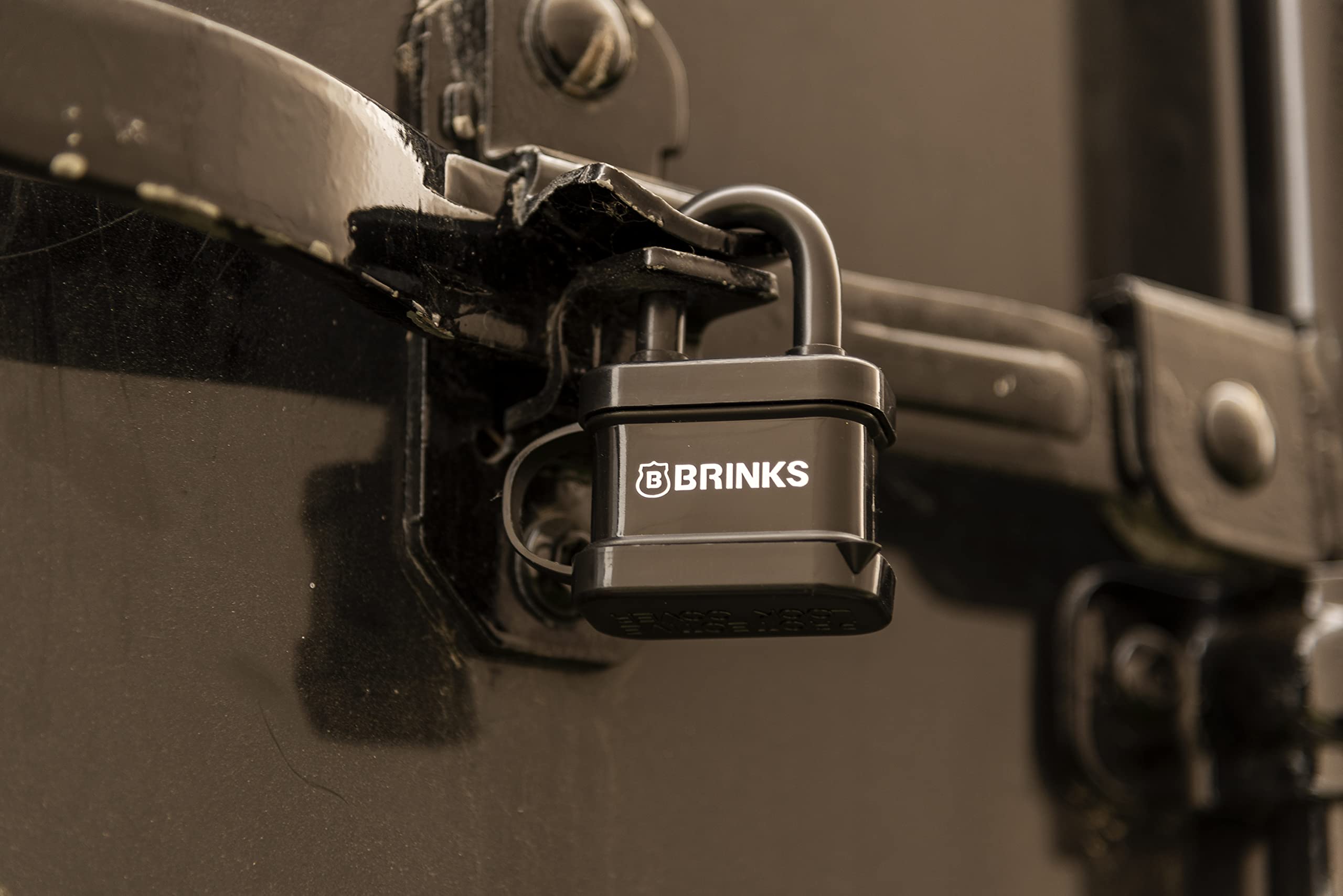 BRINKS - 40mm Laminated Steel Weather Resistant Padlock, 3-Pack - Vinyl Wrapped and Chrome Plated with Hardened Steel Shackle