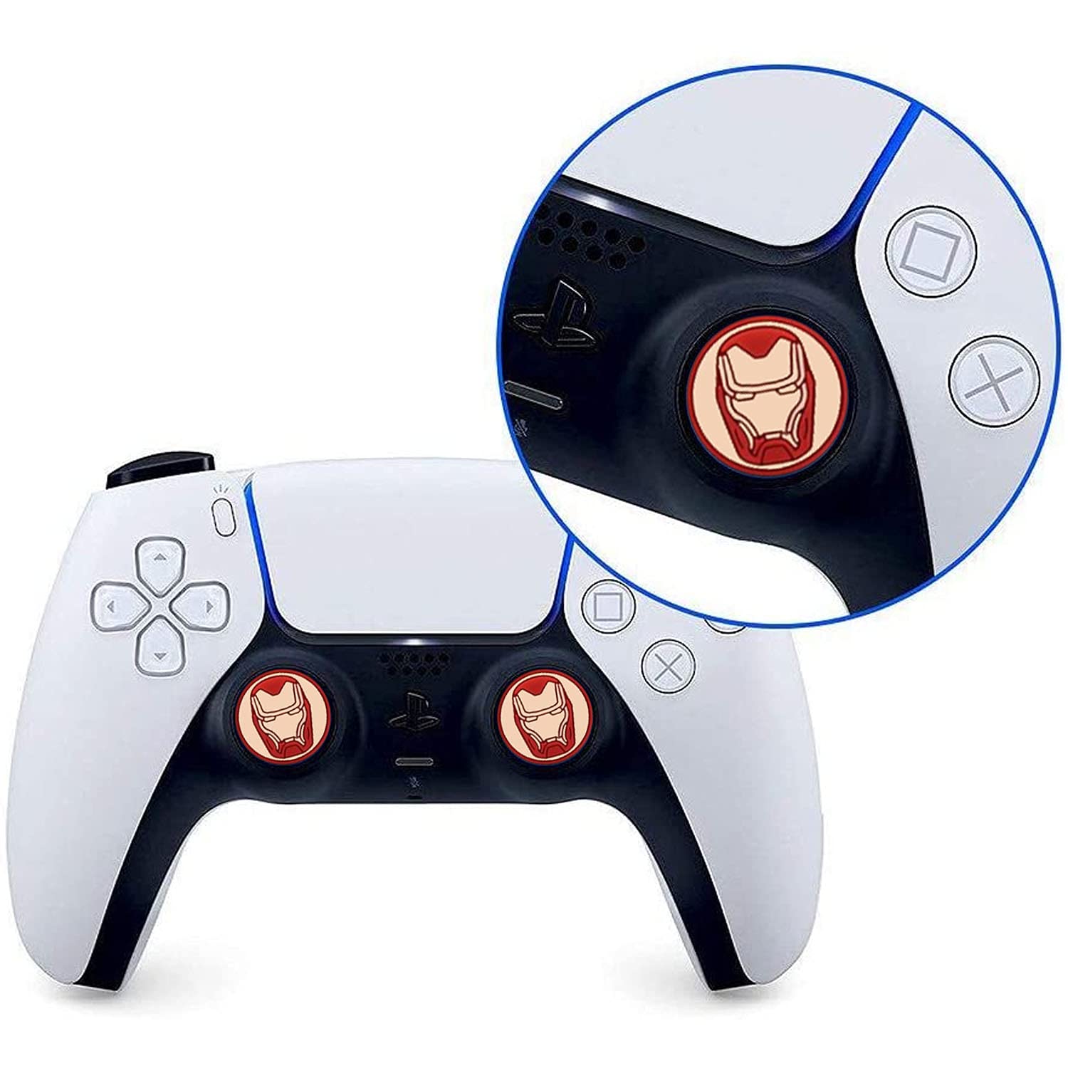 4Pcs Analog Thumb Grip Stick Cover, Wireless Controllers Game Remote Joystick Cap, Fantastic Non-Slip Silicone Handle Protection Cover for PS5/PS4/Xbox one/360/Nintendo Switch PRO (4Pcs B)