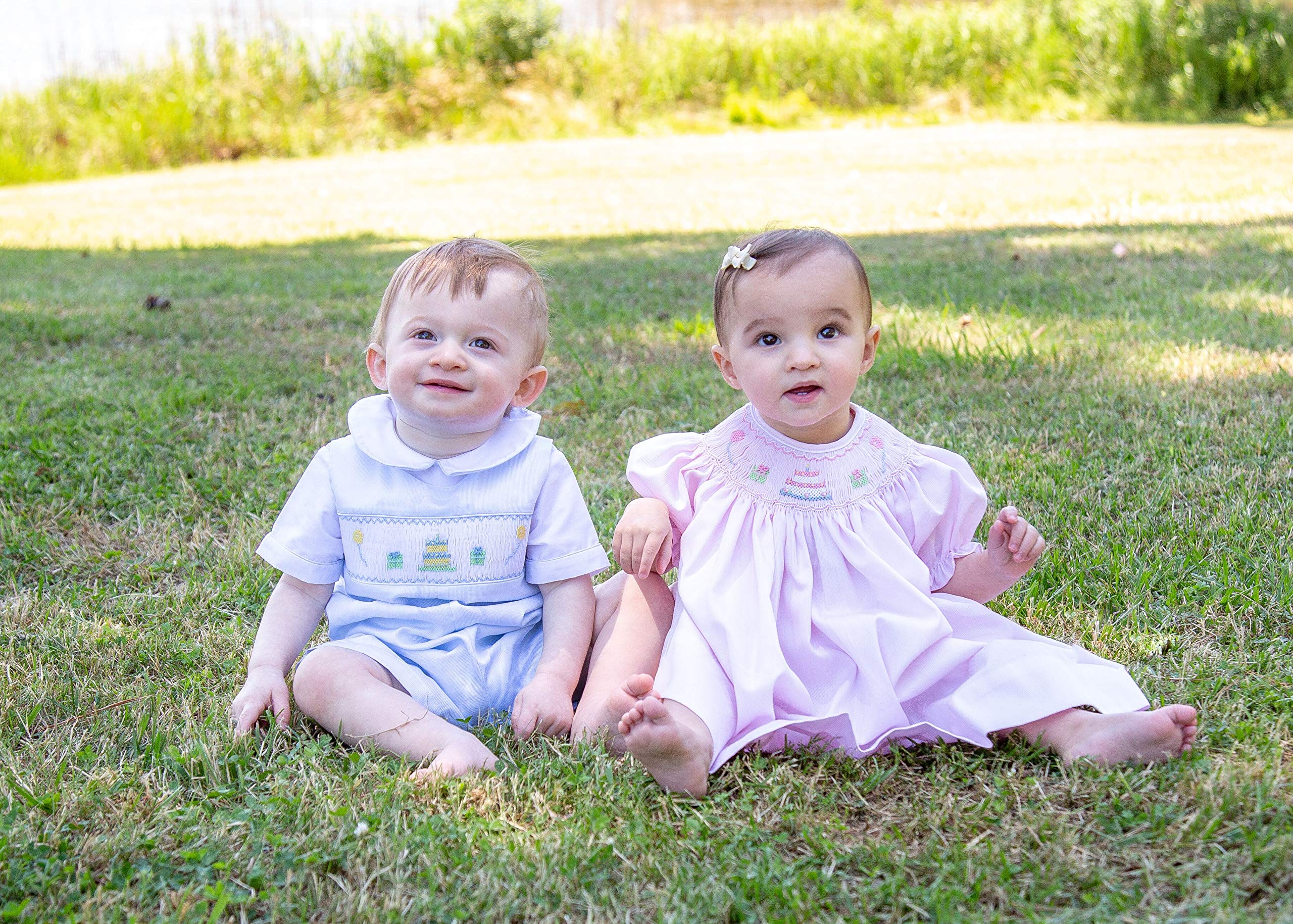 Petit Ami Baby Girls' Birthday Smocked Dress, 24 Months, Pink