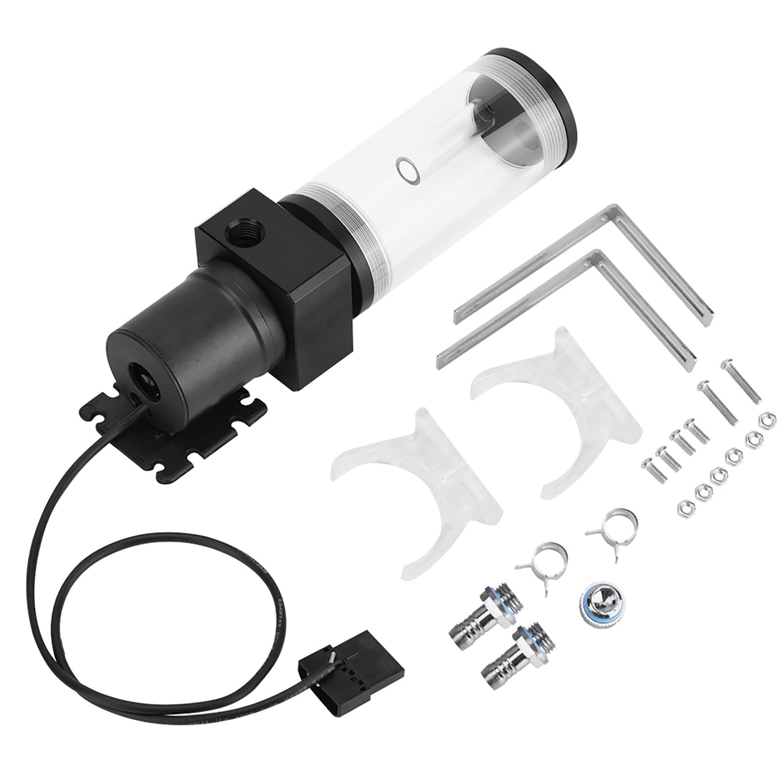Eboxer PC, G1/4 Acrylic Cylinder Computer Water, 12V 19W CPU Water Cooling Pump Radiator for Computer PC CPU Water Cooling (110mm)