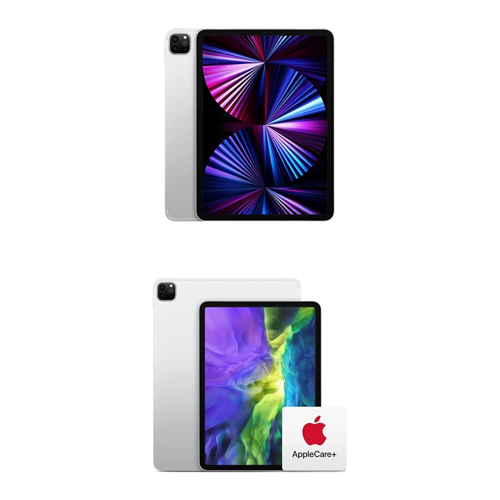 Apple 2021 11-inch iPad Pro (Wi-Fi + Cellular, 1TB) - Silver with AppleCare+ (Renews Monthly Until Cancelled)