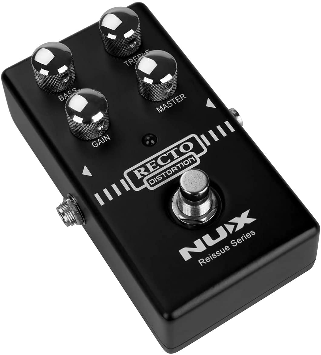 Briskdrop NUX Recto Distortion Guitar Effect Pedal Bundle with Dunlop Variety Pick Pack RectoBundle