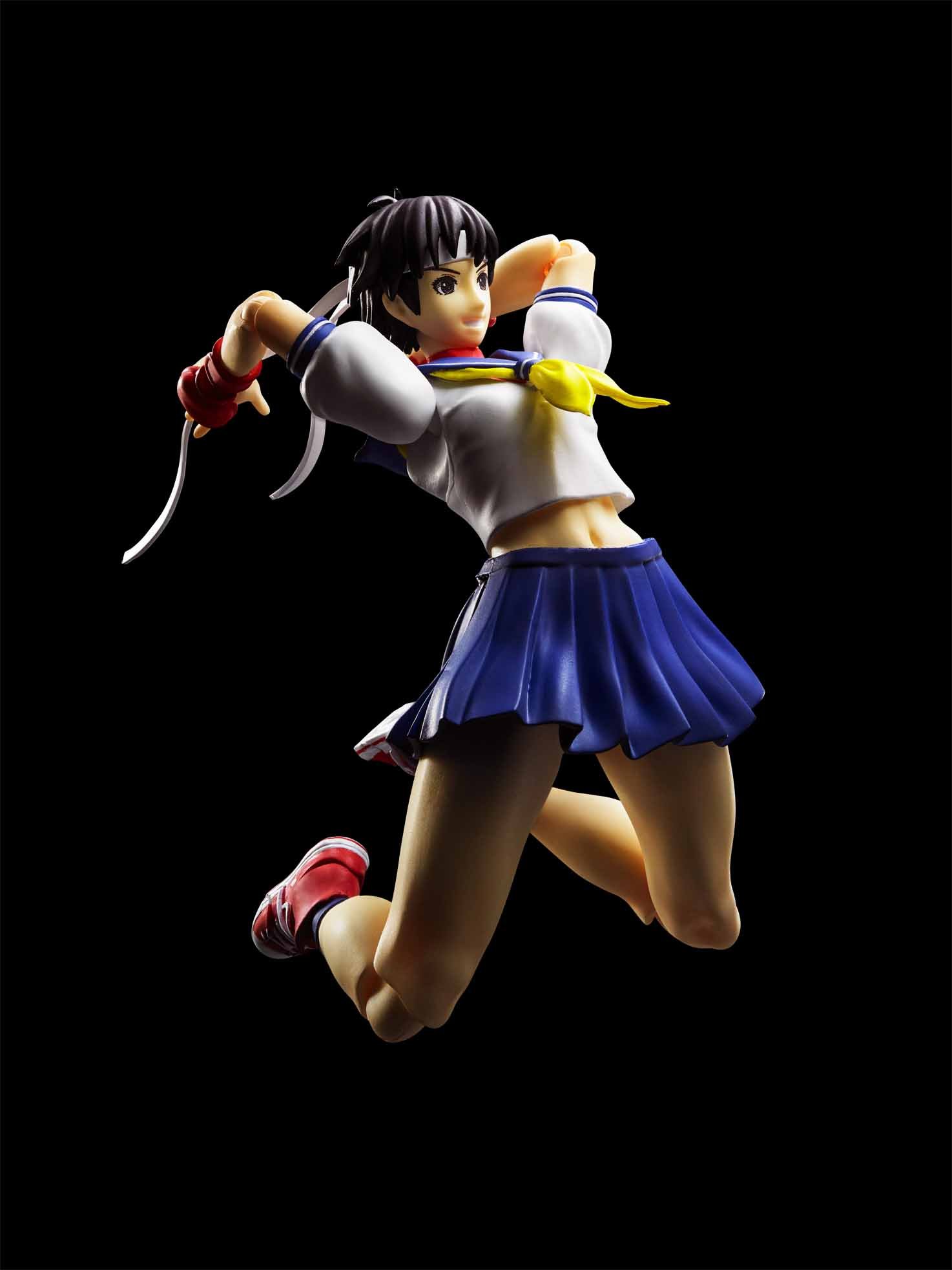 Bandai Tamashii Nations S.H.Figuarts Sakura Kasugano "Street Fighter" Action Figure, Multi-colored, 8" (BAN23895)